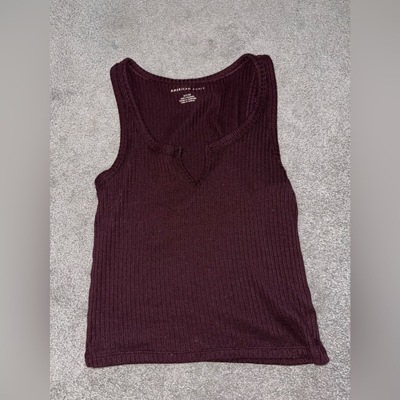 American Eagle Outfitters | Tops | American Eagle Basic Maroon Tank Top ...